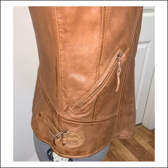 Danier | Jackets & Coats | Danier Leather Cognac Leather Jacket | Poshmark